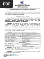 SGC Action Plan For School Year 2023-2024 | PDF