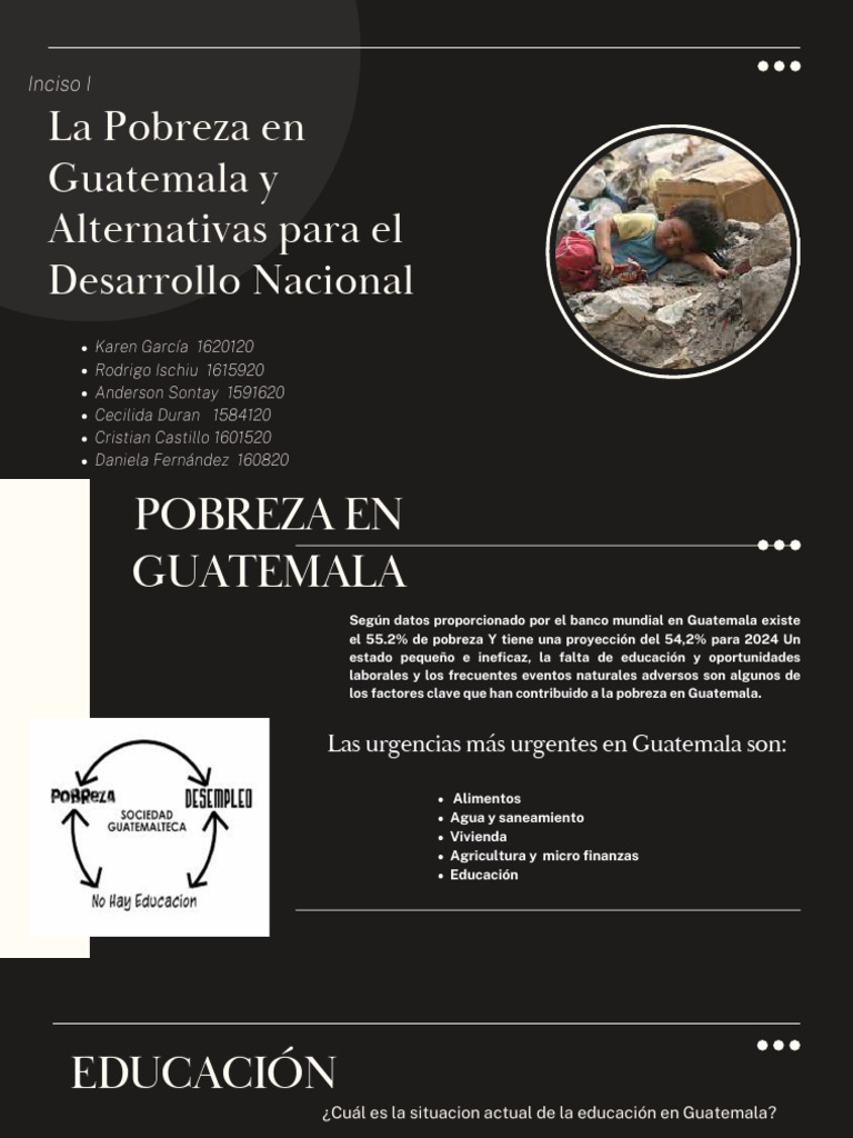 La Pobreza en Guatemala | PDF | Pobreza | Pobreza e indigencia