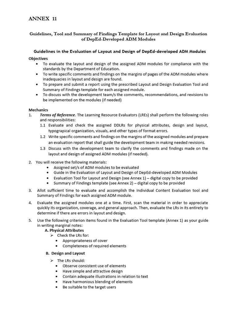 Annex-11-Layout-And-Design-Evaluation-Tool 2 | PDF | Page Layout | Book ...