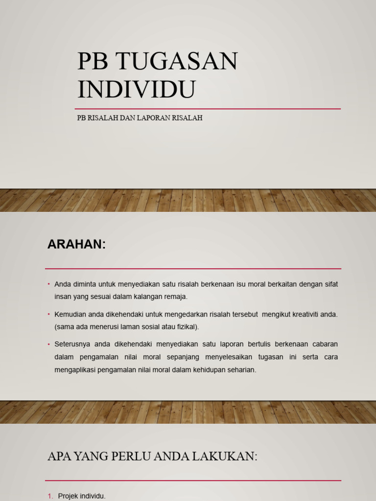 Tugasan PB Moral MPU2322 Risalah | PDF