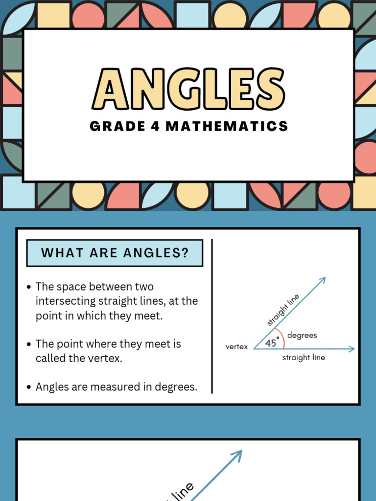 Types of Angles Explained for Grade 4 | PDF