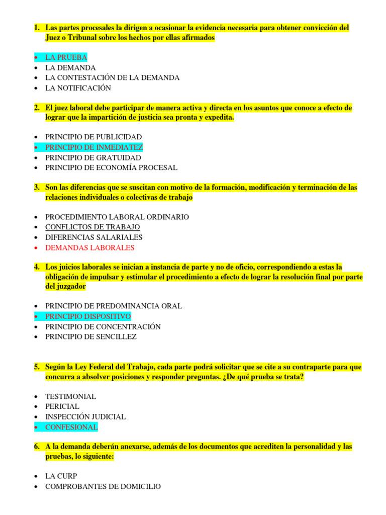Examen Lab. | PDF | Demanda judicial | Sentencia (ley)