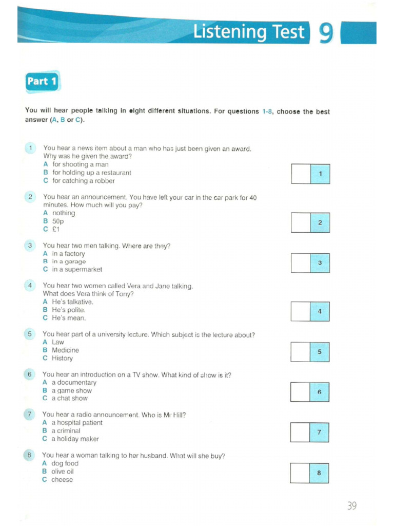 Listening Homework | PDF