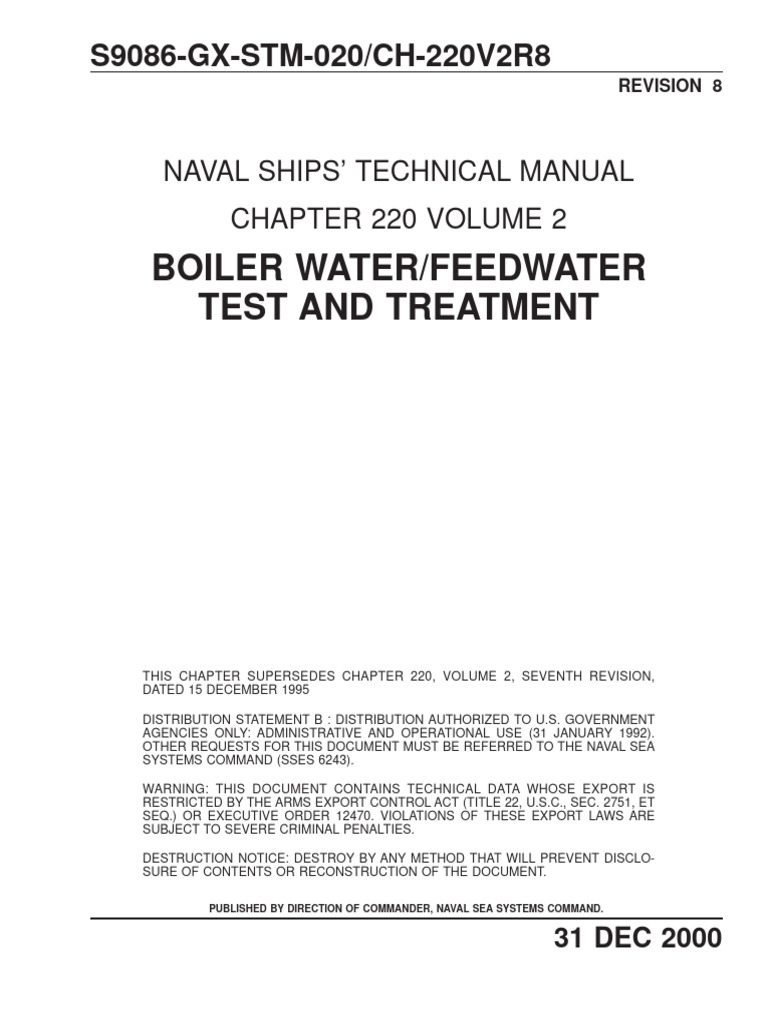 Boiler Water Testing and Treatment Guide | PDF | Chemical Substances ...