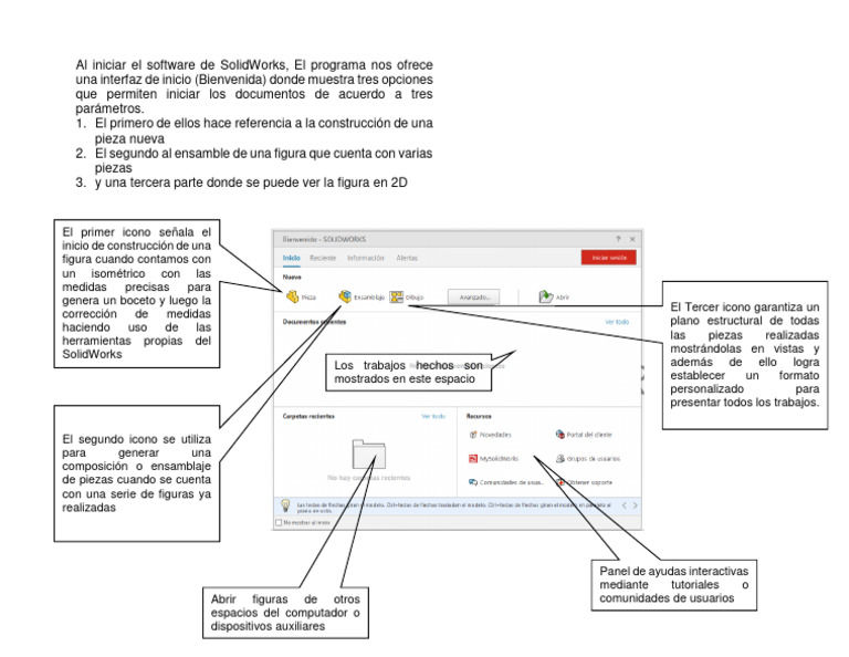 Guía de Inicio Rápido en SolidWorks | PDF | Informática