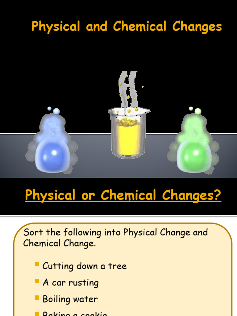 L6 Physical Vs Chemical Changes | PDF | Chemical Substances | Water