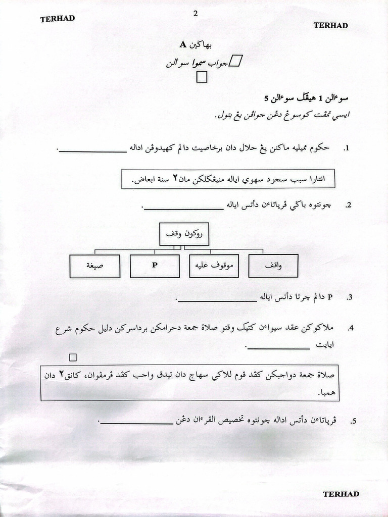 Percubaan SPM Smka Dan Sabk 2023 Syariah | PDF
