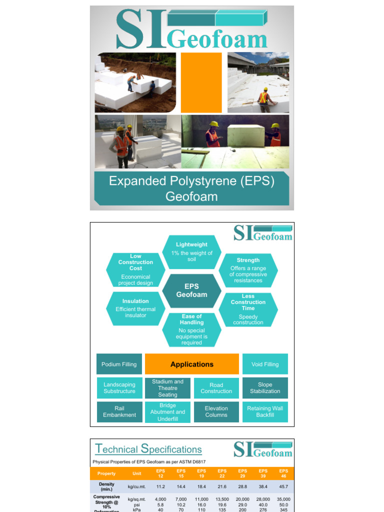 EPS Geofoam: Lightweight Construction Solution | PDF | Building ...