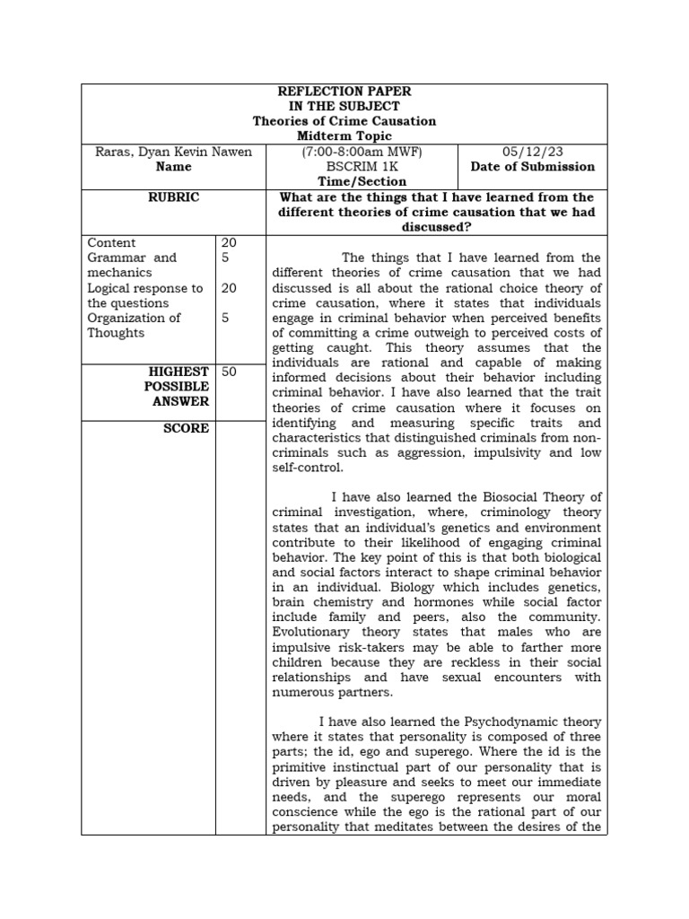 Ref. Paper | PDF | Id | Criminology