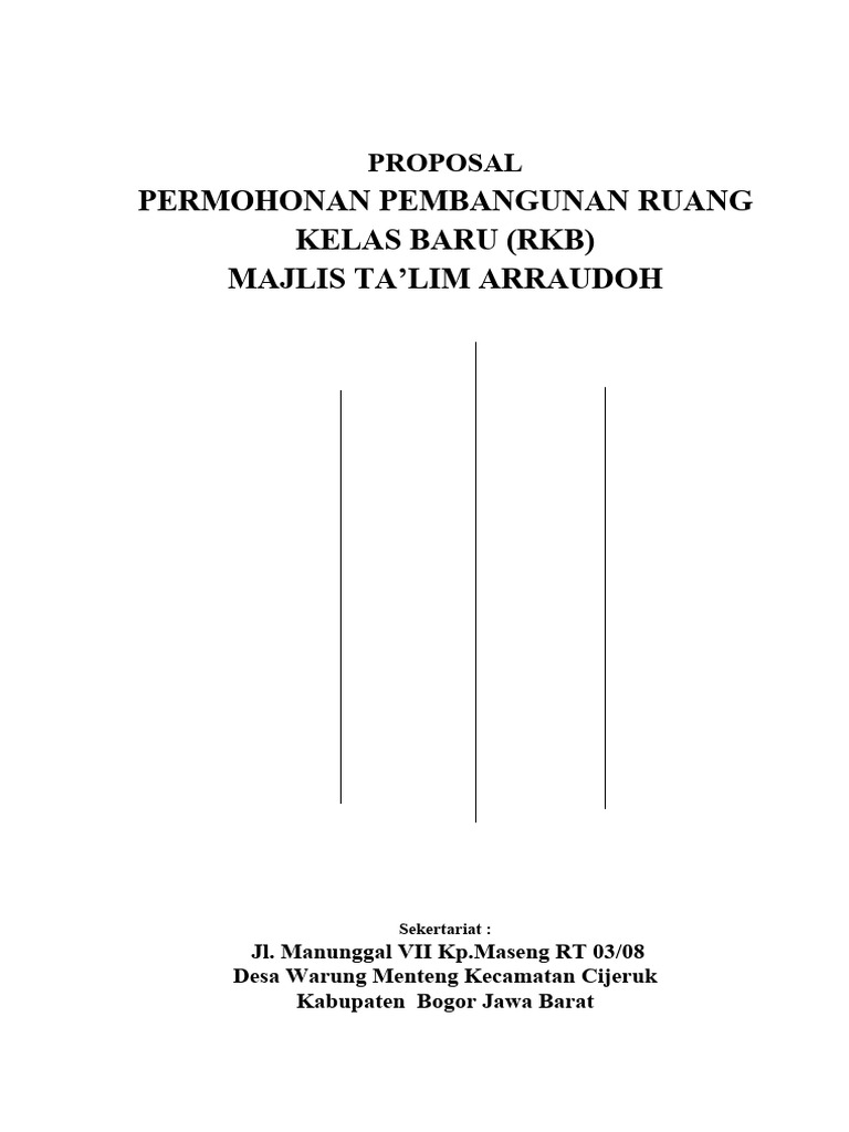 Proposal Majlis Ta'lim MT. Arraudoh | PDF