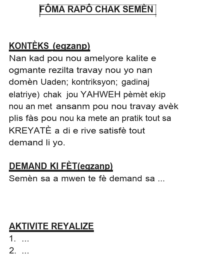 Rapò Travay Li | PDF