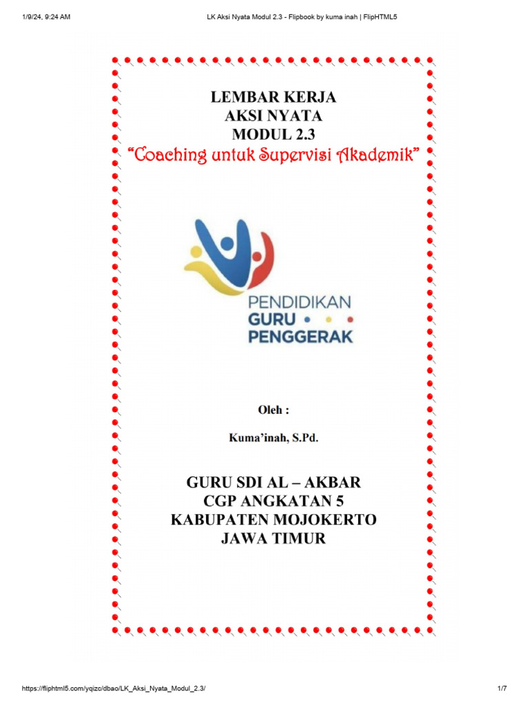 LK Aksi Nyata Modul 2.3 - Flipbook by Kuma Inah - FlipHTML5 | PDF ... LK Aksi Nyata Modul 2.3 - Flipbook by Kuma Inah - FlipHTML5 | PDF ...