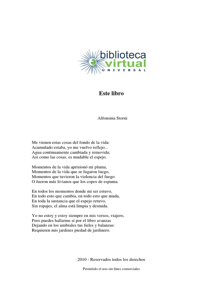 Este Libro: Permitido El Uso Sin Fines Comerciales | PDF
