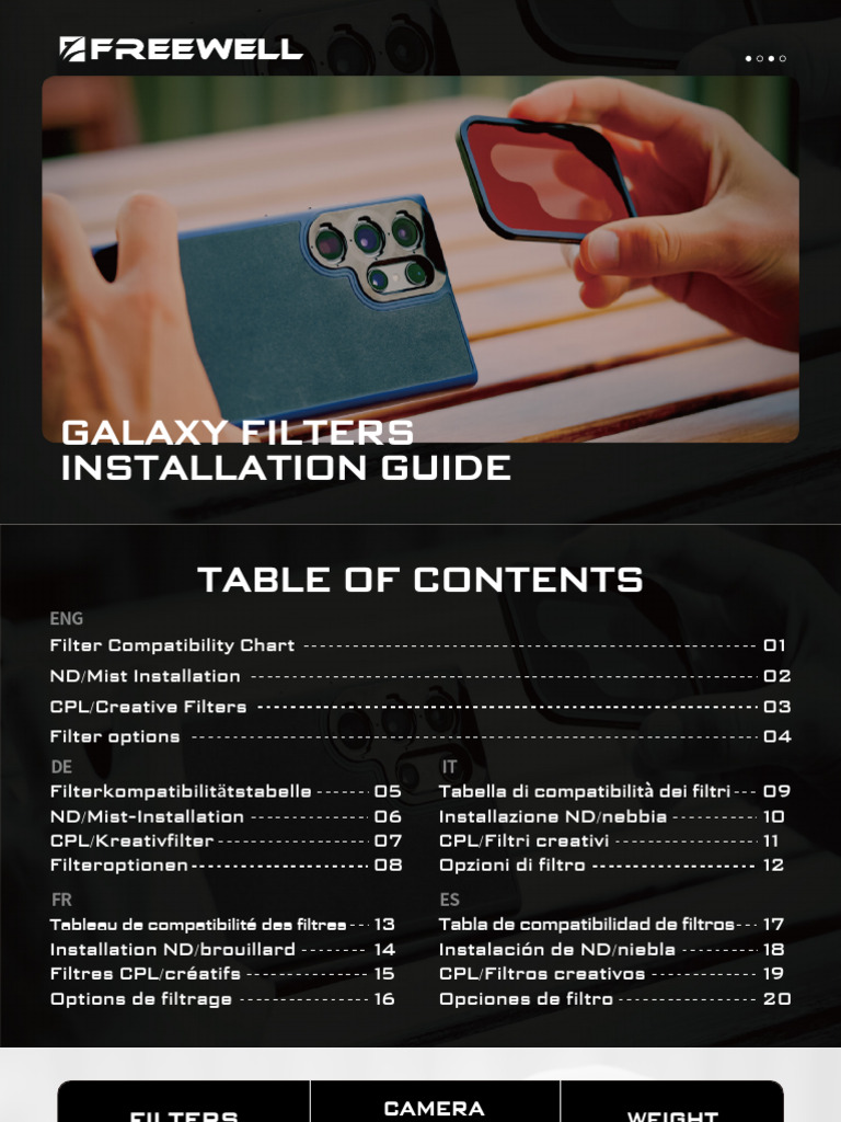 Galaxy Filters | PDF | Optical Devices | Personal Digital Assistant