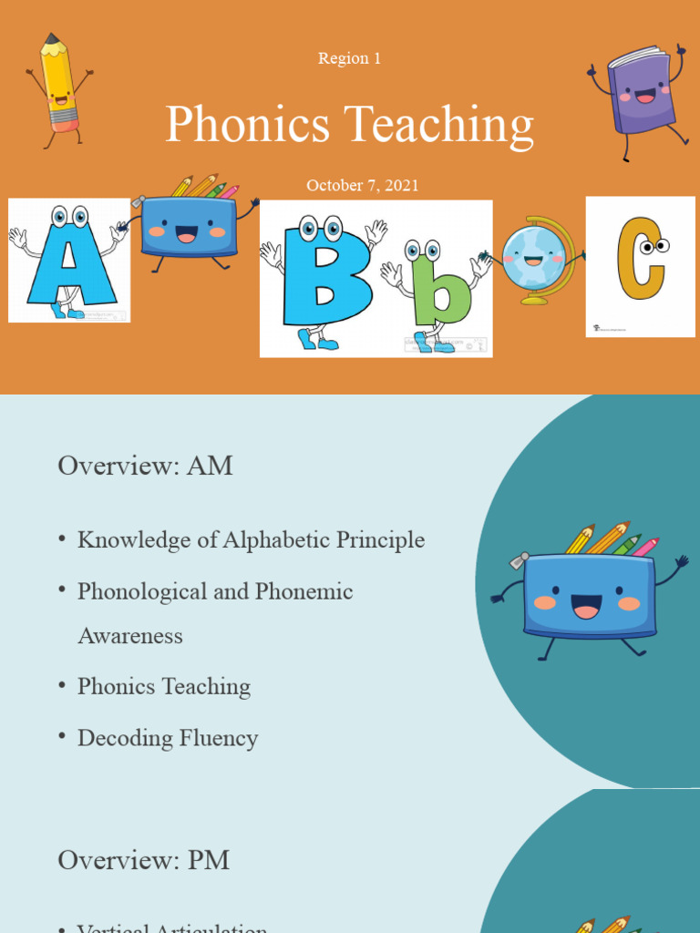 Phonics Teaching - Region 1 | PDF | Phonics | Syllable