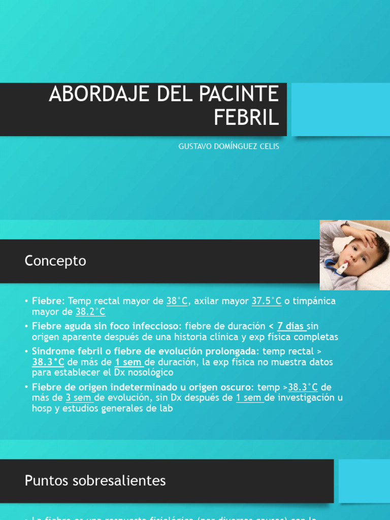Abordaje Del Pacinte Febril | PDF | Fiebre | Meningitis