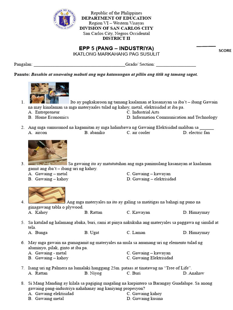 q3 Pt Epp 5 Pang Industriya | PDF