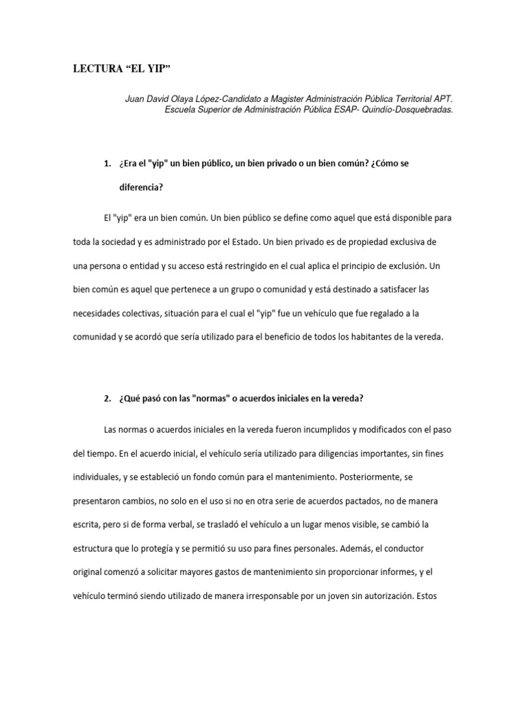 Taller Del Yip | PDF | Responsabilidad