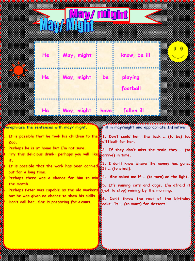 Paraphrasing May and Might Exercises | PDF | Language Arts & Discipline