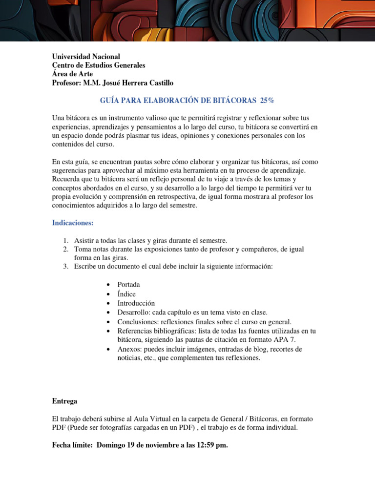 Guía para Elaboración de Bitácoras | PDF | Blog | Estilo apa