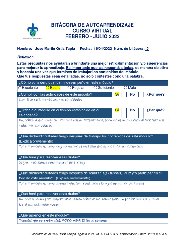 BM5 Jose Ortiz | PDF | Ciencia cognitiva | Cognición