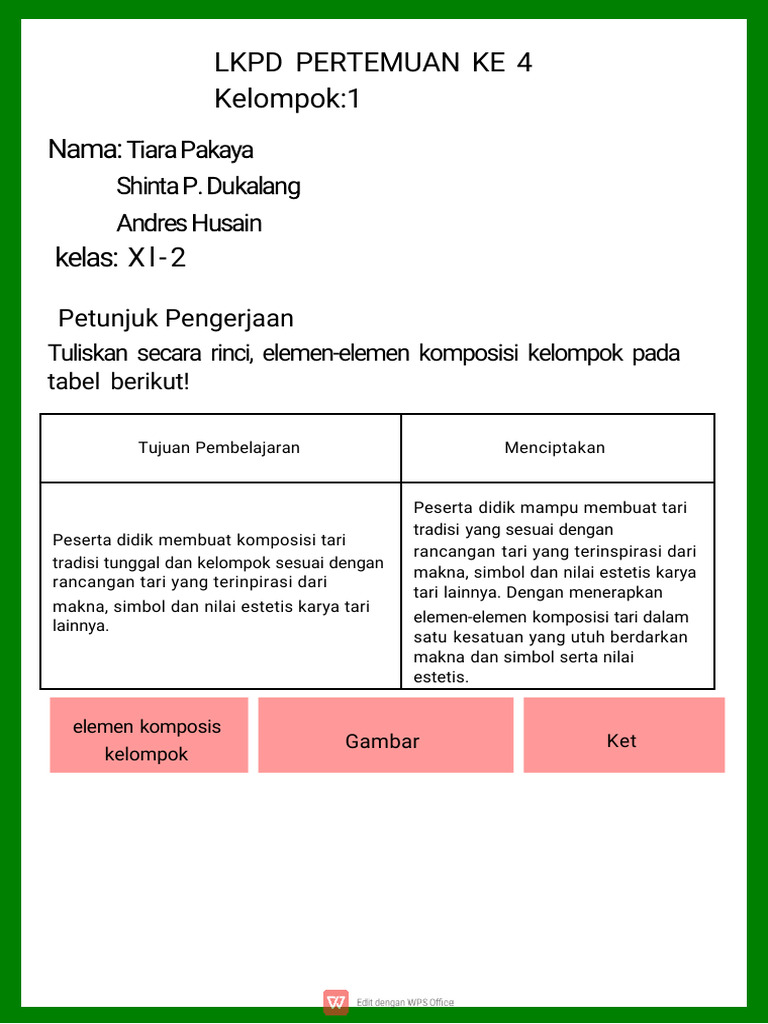 LKPD Pertemuan 4 Kegiatan 2 | PDF