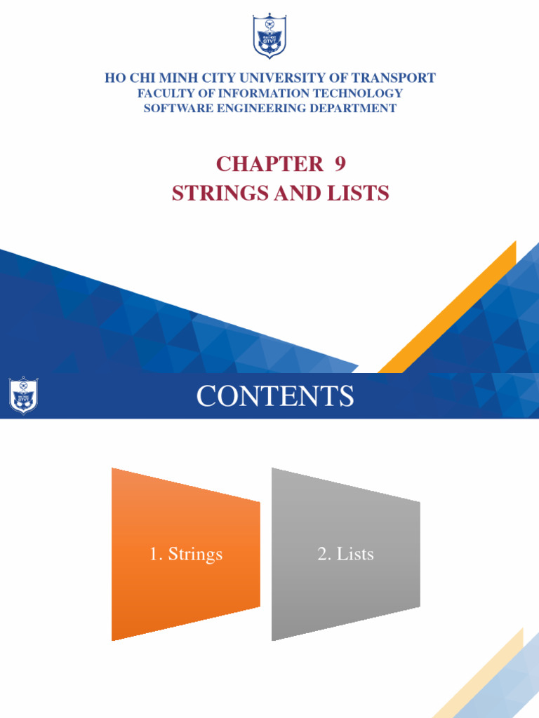 Chapter 9 Strings And Lists Pdf String Computer Science Computer Programming 5701