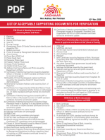 List of Acceptable Supporting Documents For Verification: POI (Proof of ...