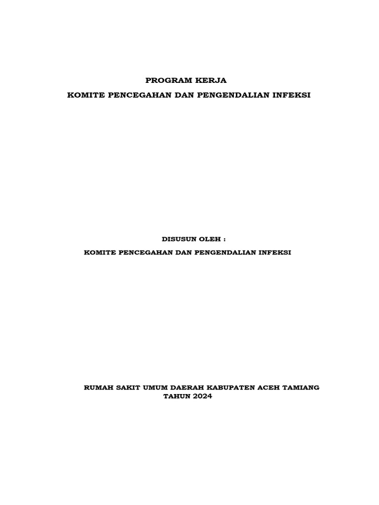 Program Kerja Komite Ppi 2024 | PDF