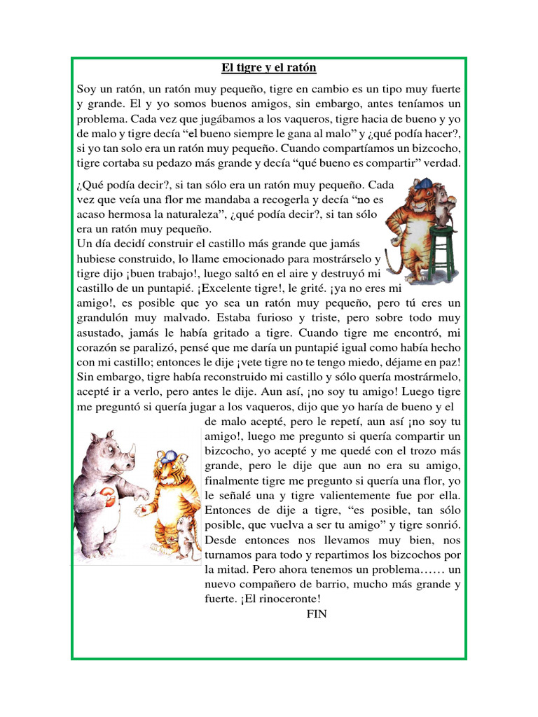 El Tigre y El Ratón | PDF