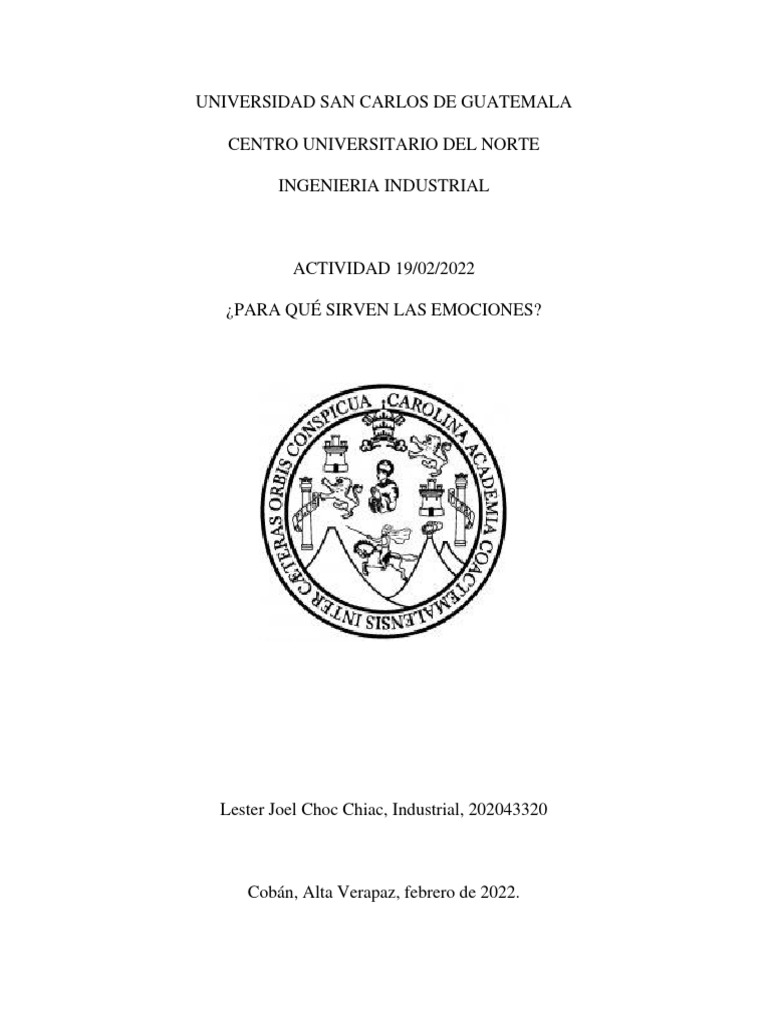 Para Qué Sirven Las Emociones Pdf