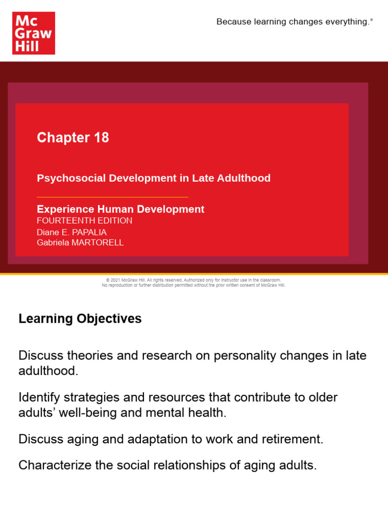 Papaliahd14 PPT Ch18 Accessible | PDF | Remarriage | Old Age