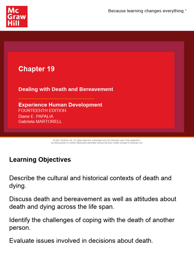 Papaliahd14 PPT Ch19 Accessible | PDF | Grief | Behavioural Sciences