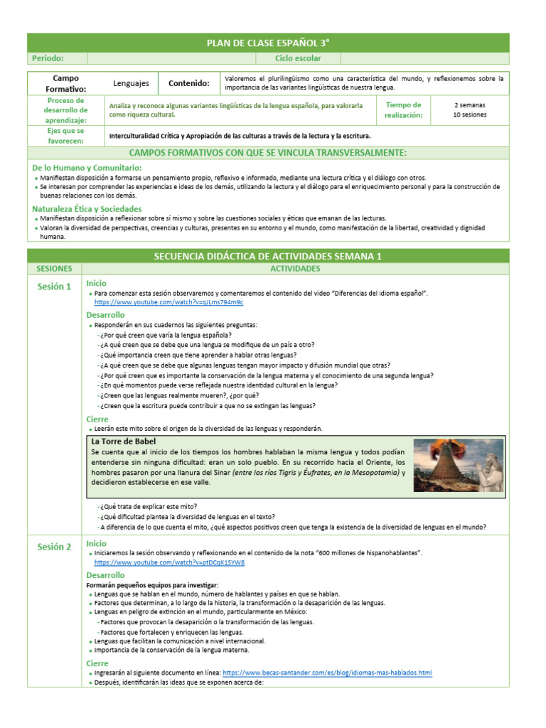 Valorando el Plurilingüismo en Español | PDF | Lengua española | Palabra