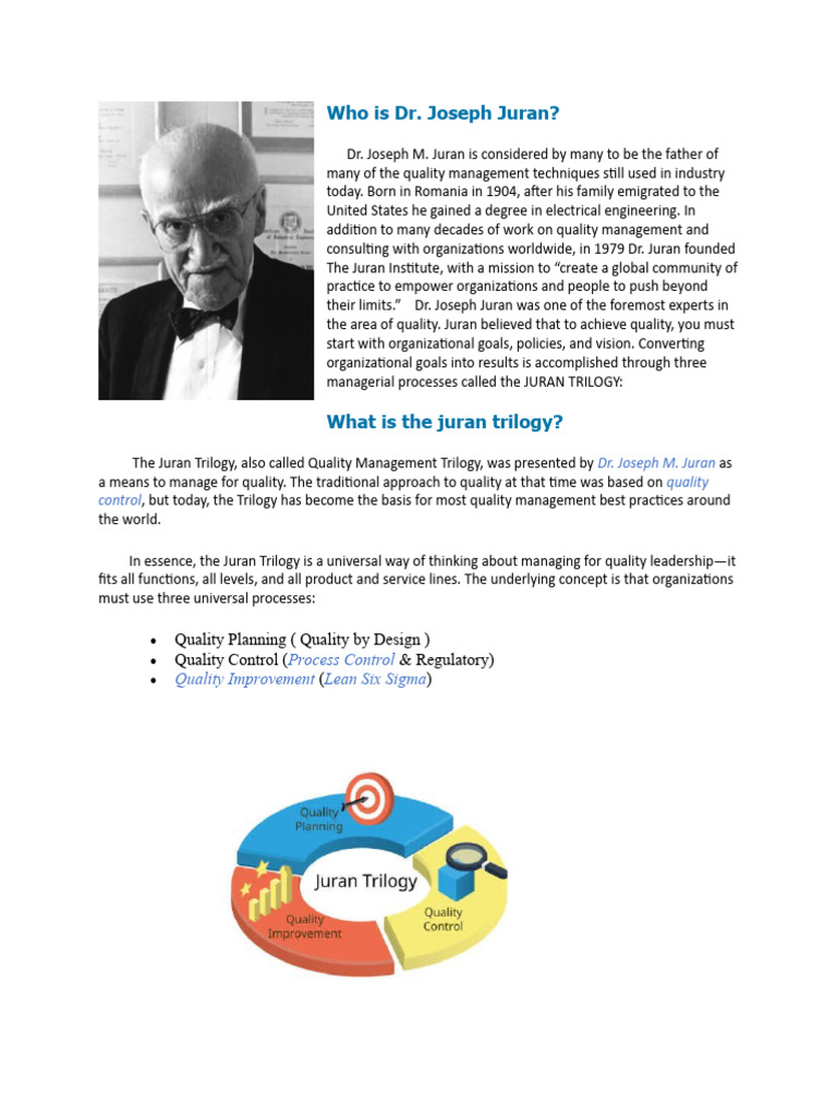 Juran Trilogy | PDF | Quality Management | Leadership