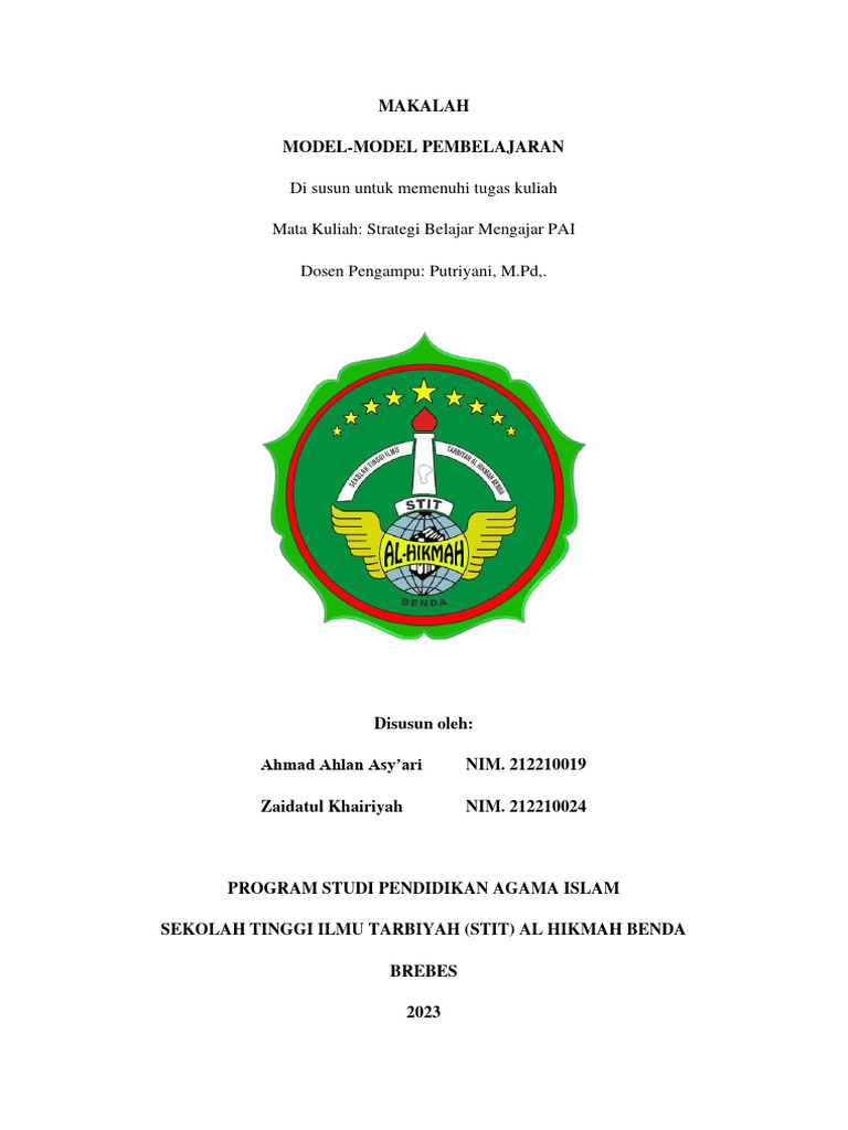 Vol.1 Model-Model Pembelajaran | PDF