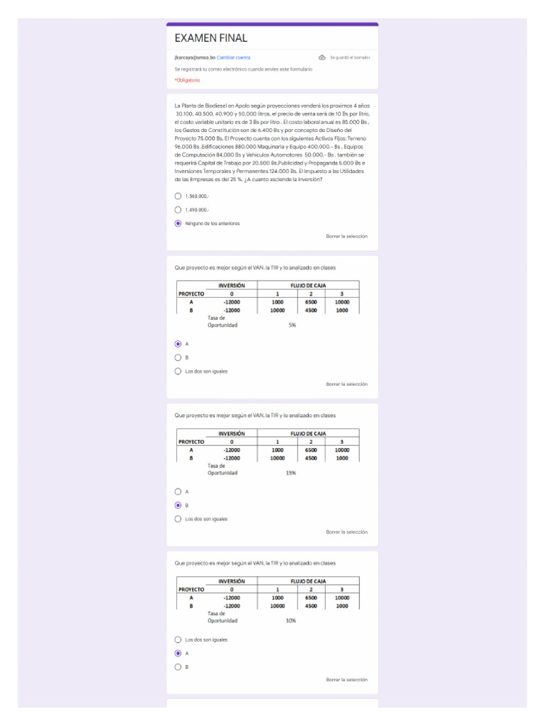 Examen Final de Preparacion | PDF