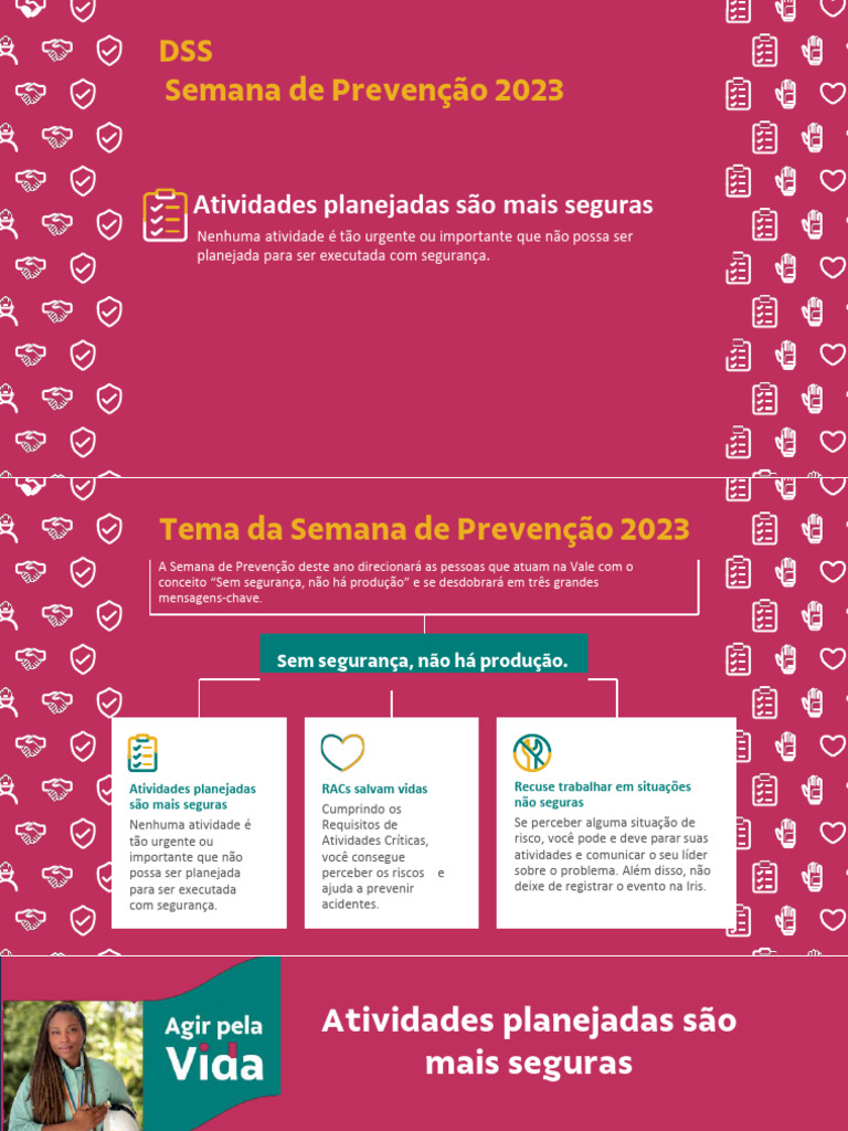 DSS 1 Atividades Planejadas São Mais Seguras | PDF | Planejamento