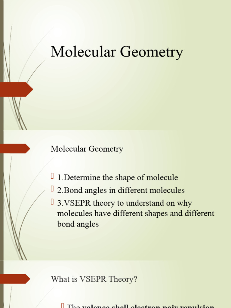 Understanding Molecular Geometry and VSEPR | PDF