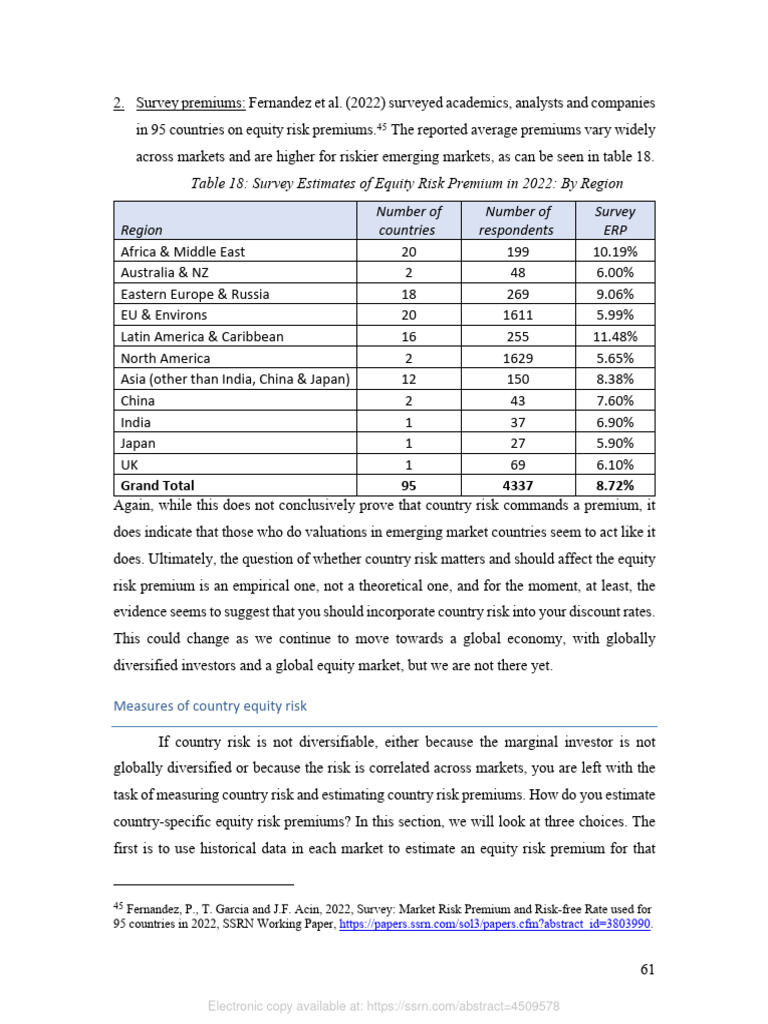 Country Risk Damodaran-Analysis | PDF | Risk Premium | Bonds (Finance)
