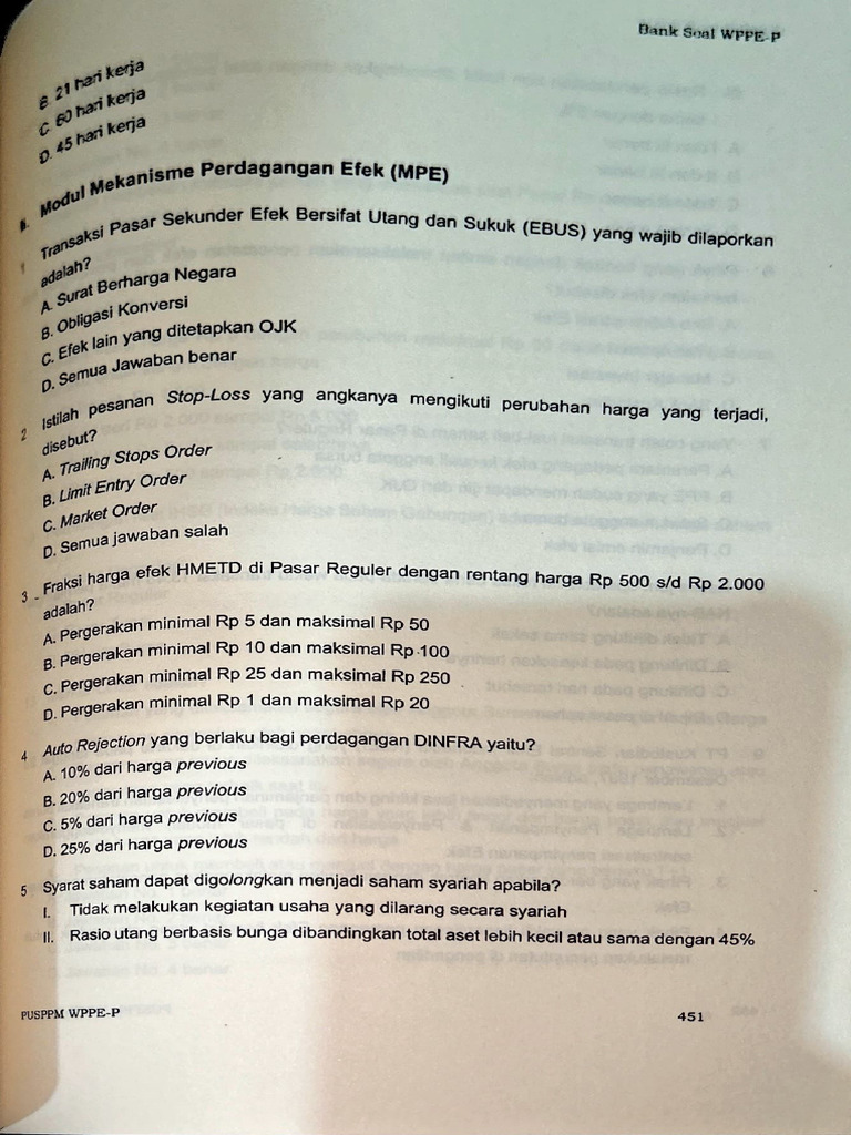 Contoh Soal WPPE - MPE Part 1 | PDF