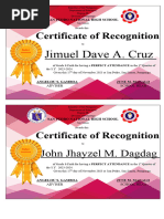 Certificate For SSG Officers | PDF