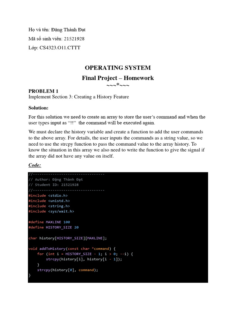 FinalProject 1 | PDF | Computer Programming | Computing