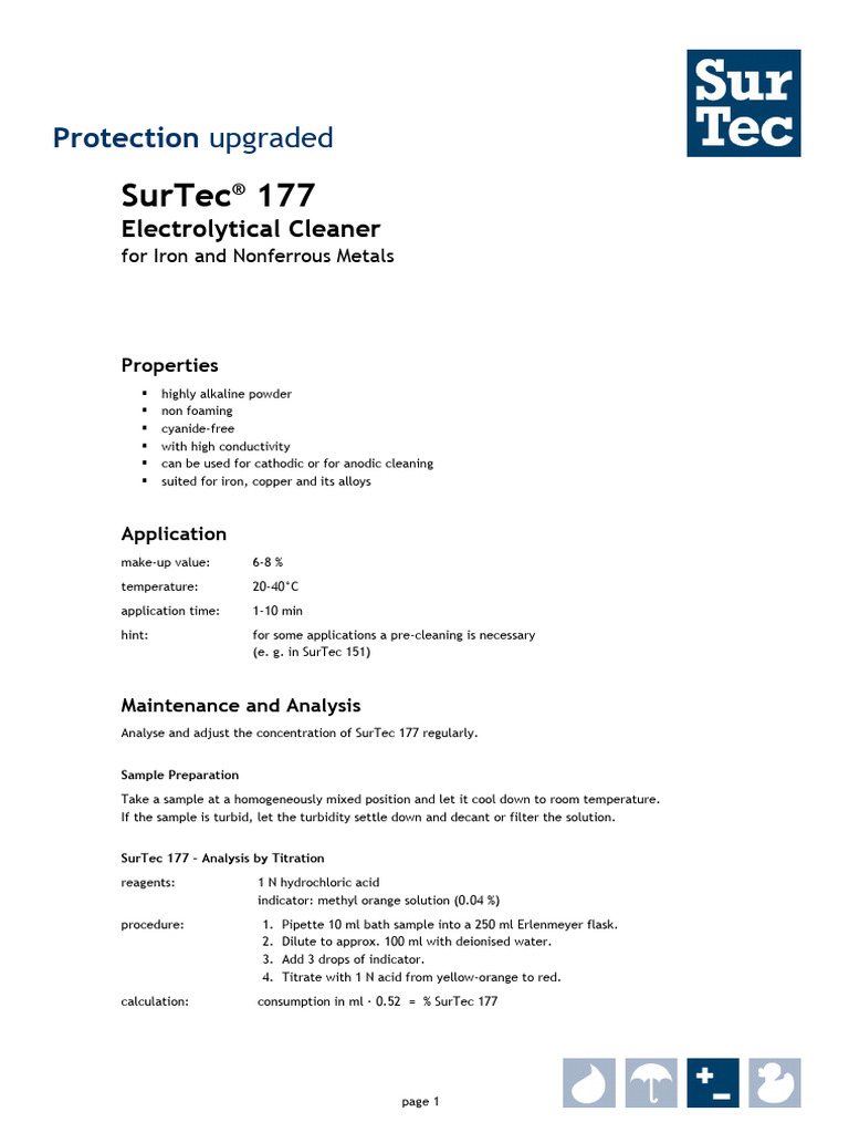 177E - Electro Cleaning | PDF | Titration | Chemistry