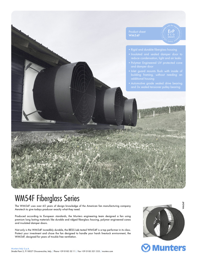 Agh Prodsheet wm54f Emea en | PDF | Building Engineering | Manufactured ...