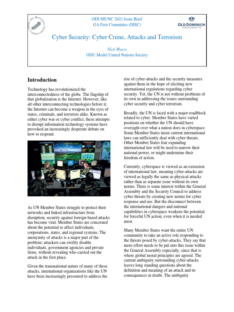 1st Cyber Attacks | PDF | Security | Cyberwarfare