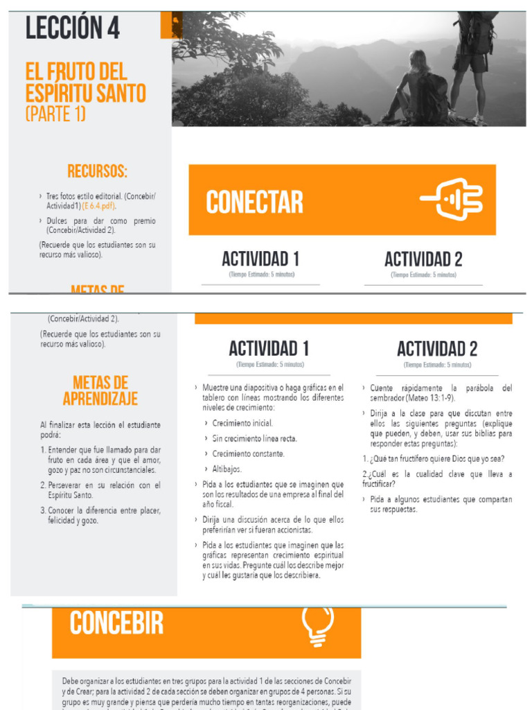 Lección 4 - El Fruto Del Espiritu Santo | PDF