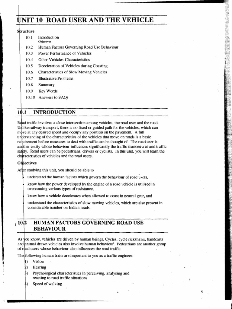 Road User and The Vehicle | PDF | Perception | Visual Perception