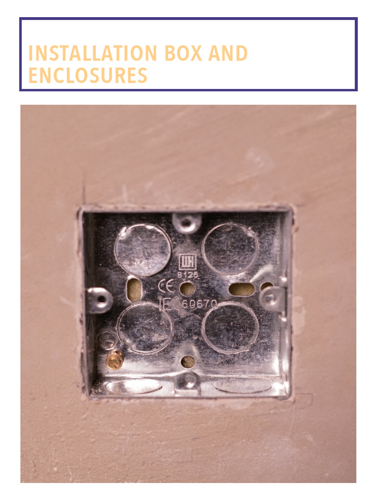 Installation Box and Enclosures | PDF | Manufactured Goods | Electrical ...