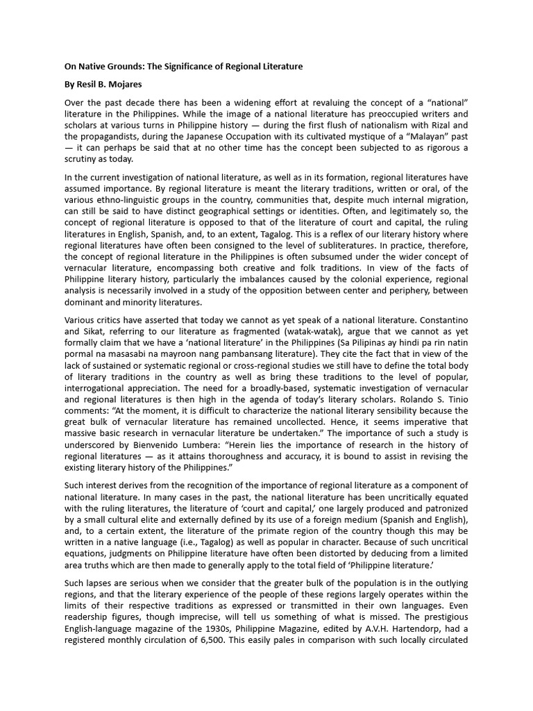 On Native Grounds and No.2 Reading | PDF | Philippines | Traditions